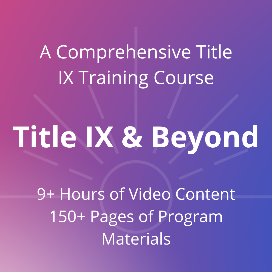 Title IX Training Opportunities - Title IX Solutions