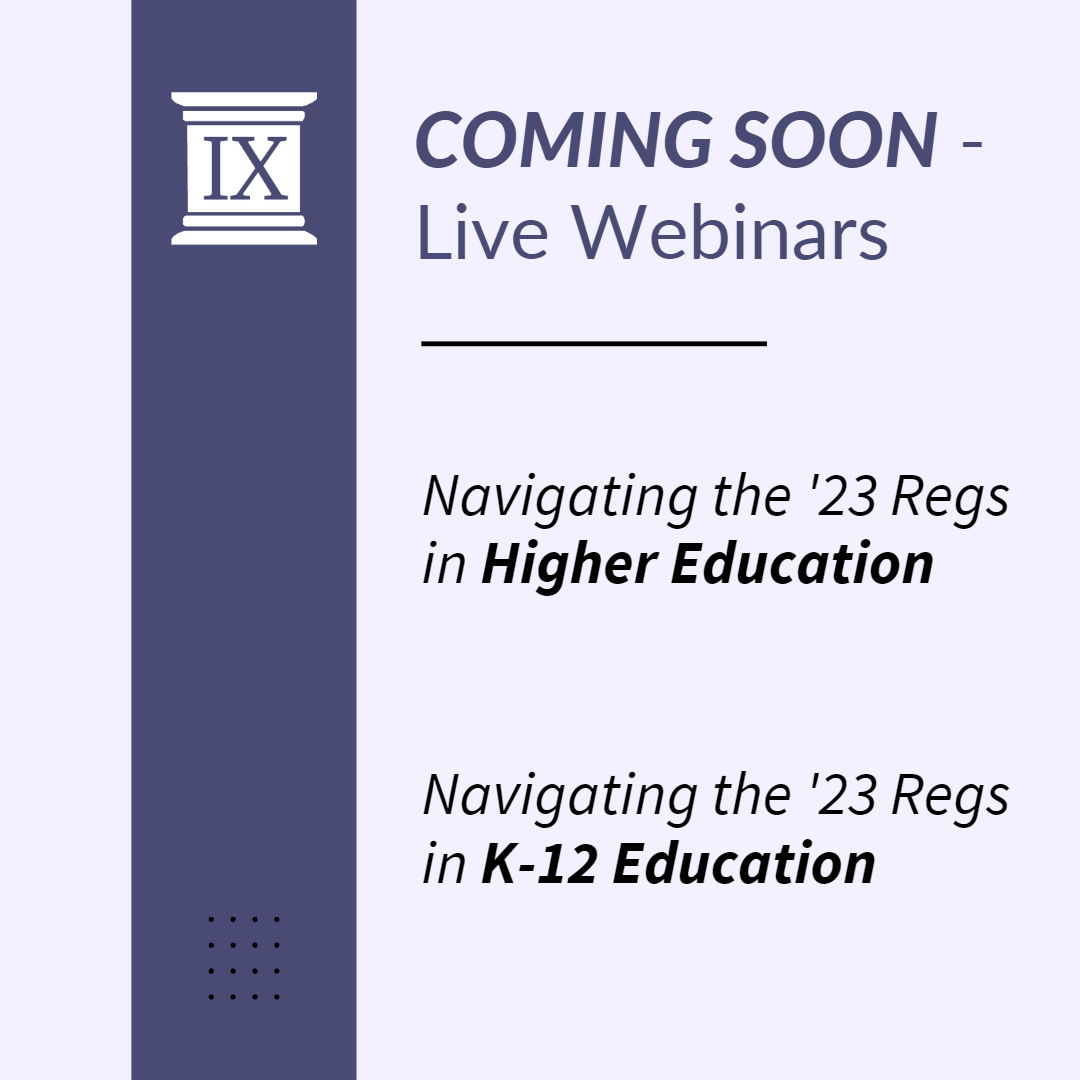 Virtual Title IX Training and Webinars - Title IX Solutions