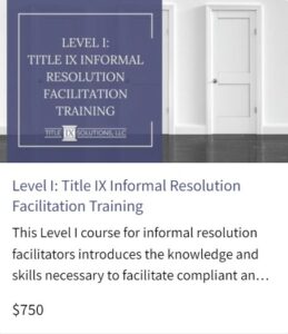 Online, Self-Paced Title IX Trainings - Title IX Solutions