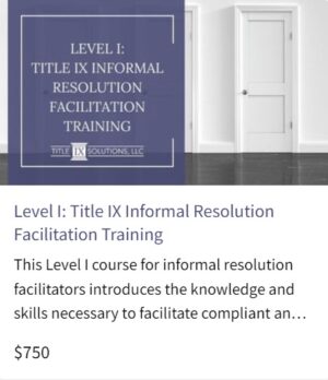 Online, Self-Paced Title IX Trainings - Title IX Solutions